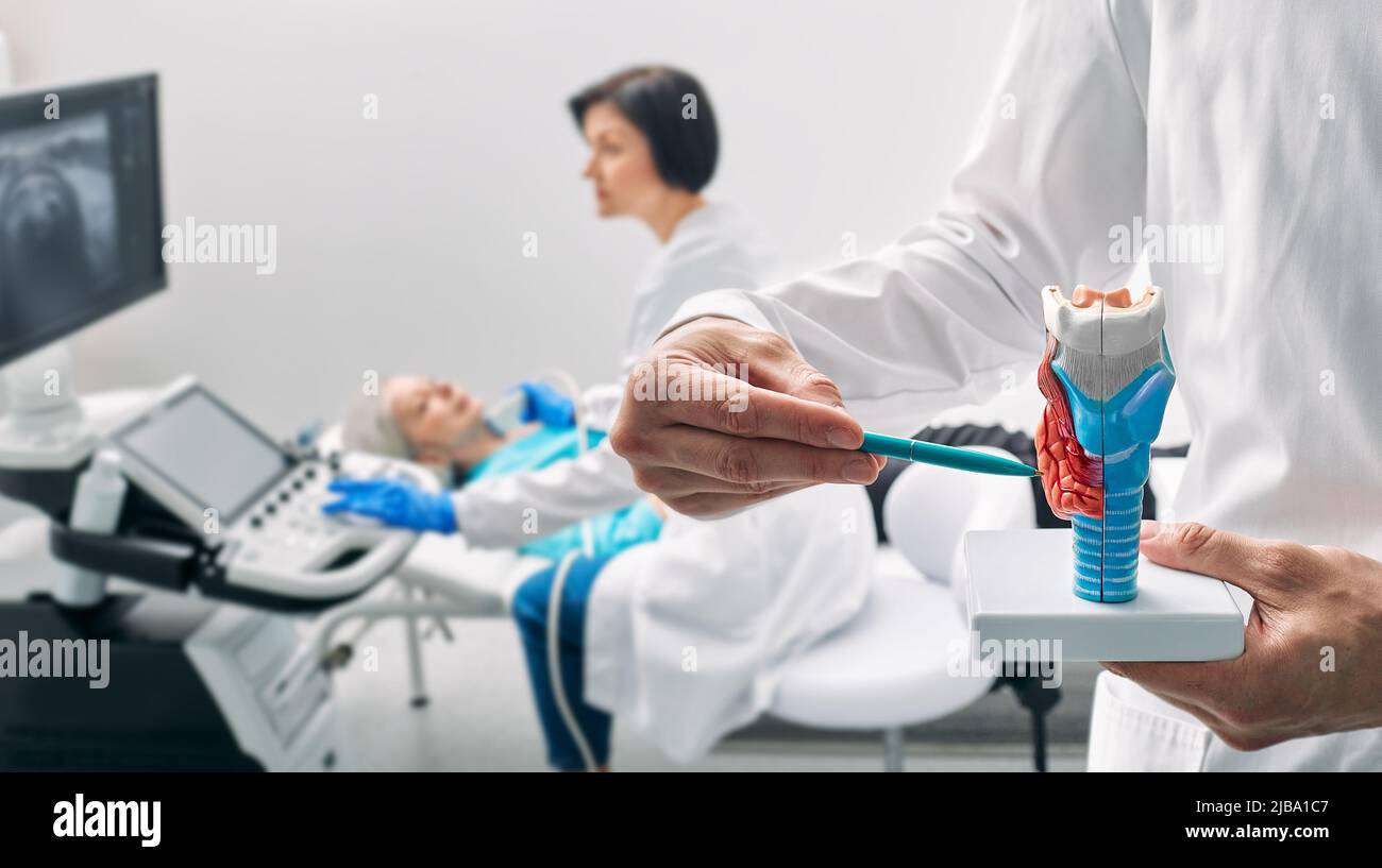 Enlarged Thyroid Gland Ultrasound Diagnosis In Endocrinology Exam