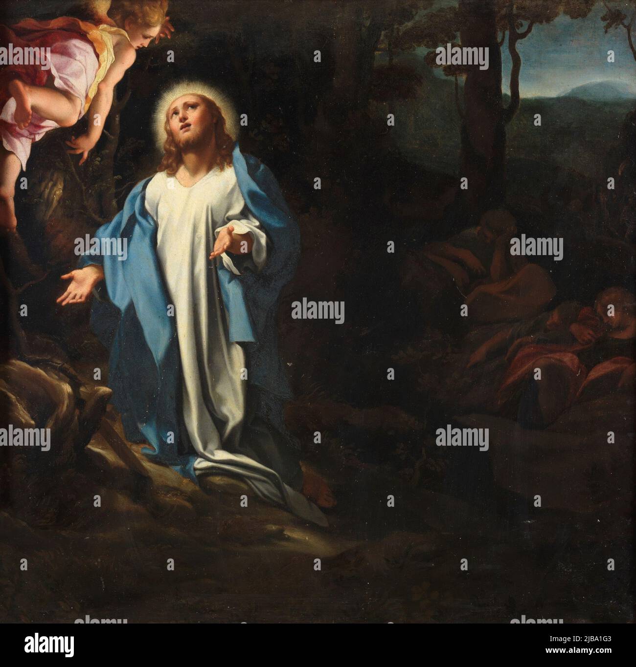 Jesus garden of gethsemane angel hi-res stock photography and images ...