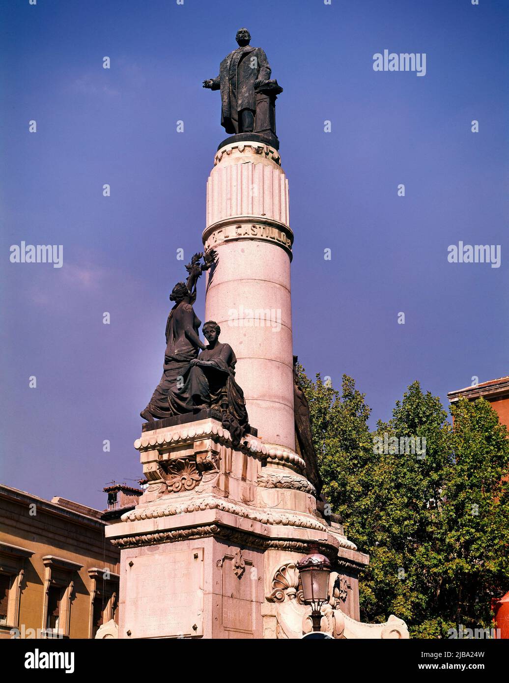 MONUMENTO A CANOVAS DEL CASTILLO 1901 - BASAMENTO DE GRASES RIERA. Author: JOSE GRASES RIERA ...