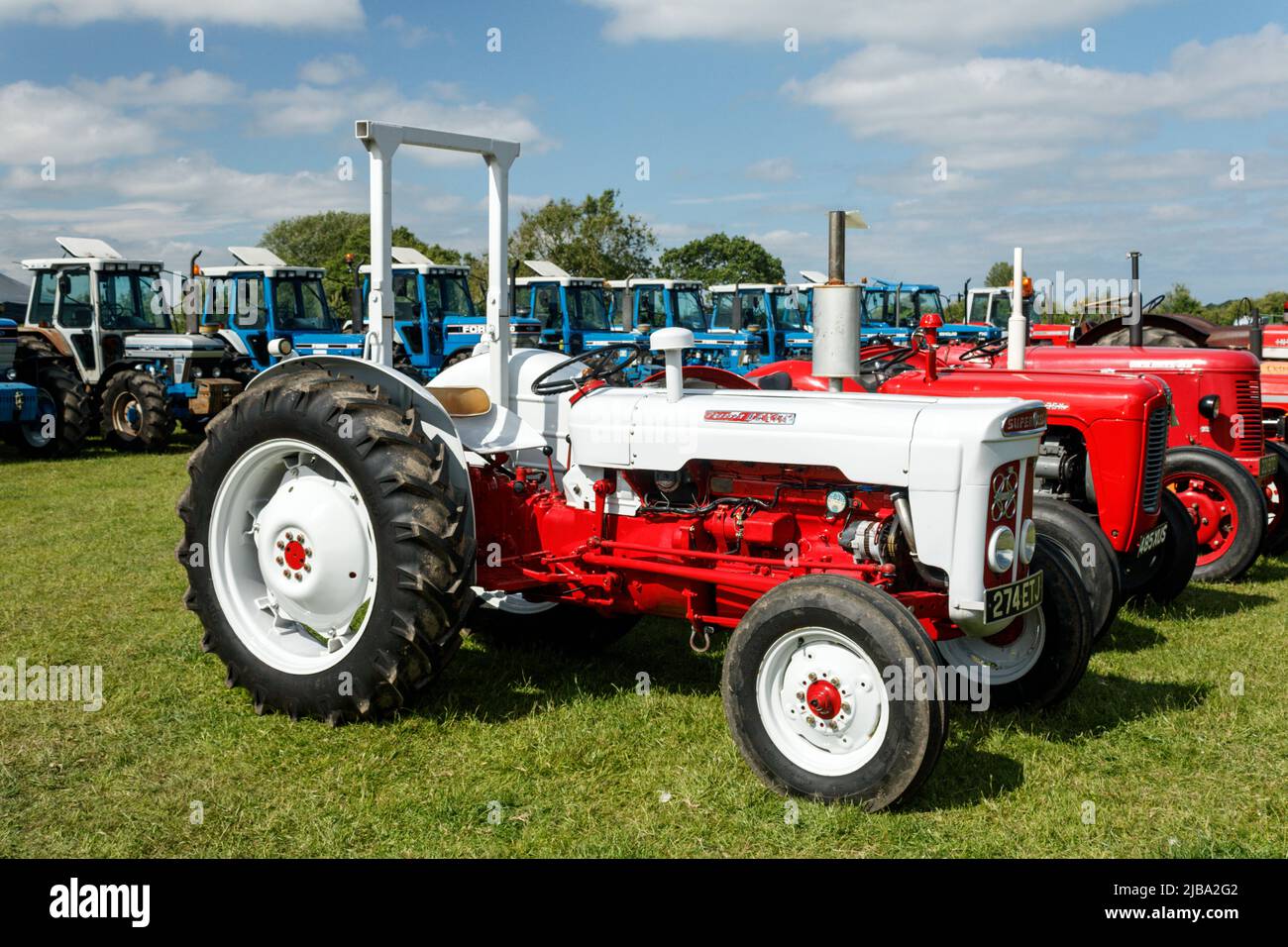 Fordson Super Dexta. Heskin Steam Rally 2022 Stock Photo - Alamy