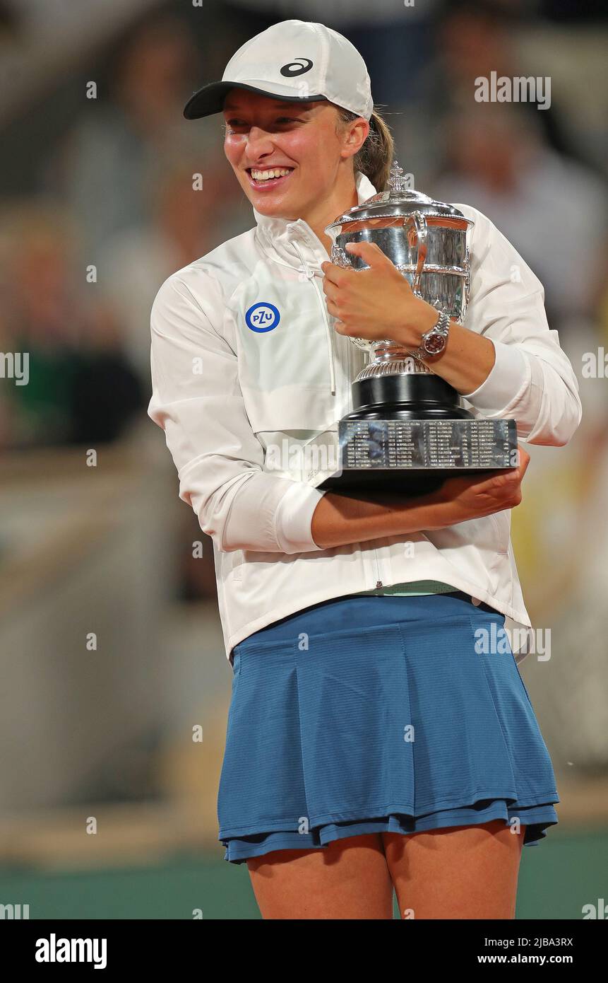 4th June 2022; Roland Garros, Paris, France: French Open Tennis ...