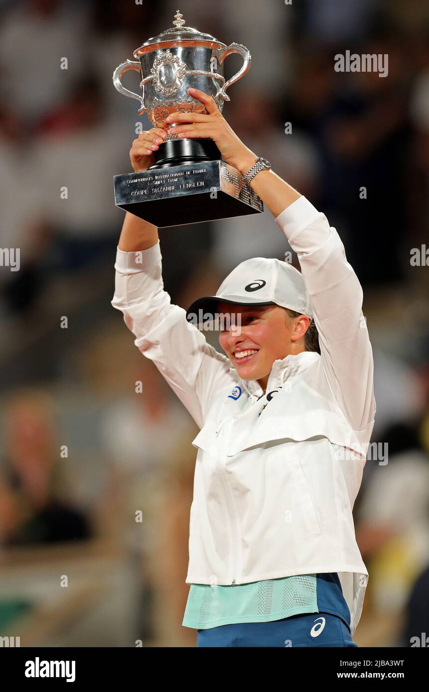 4th June 2022; Roland Garros, Paris, France: French Open Tennis ...