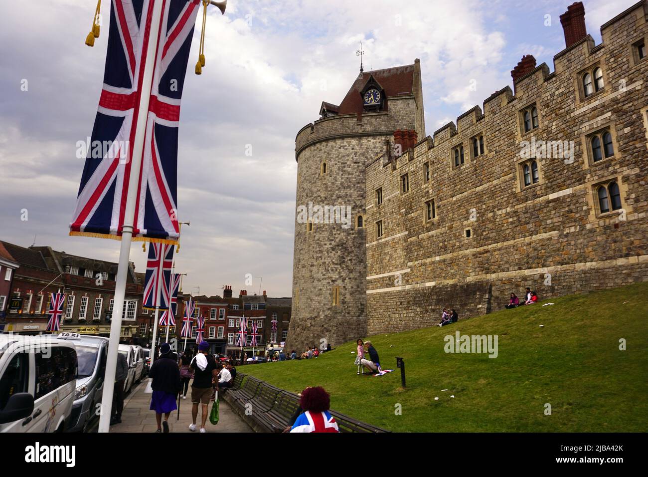 Windsor Castle, the Royal residence in Windsor United Kingdom Stock ...