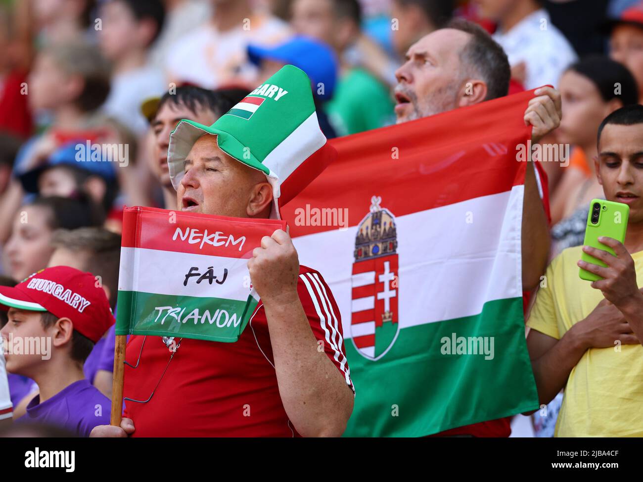 Budapest nations league fans hi-res stock photography and images - Alamy