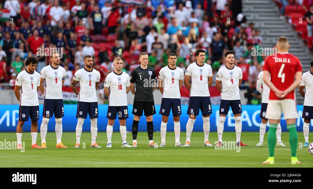 The england line up of hi-res stock photography and images - Alamy