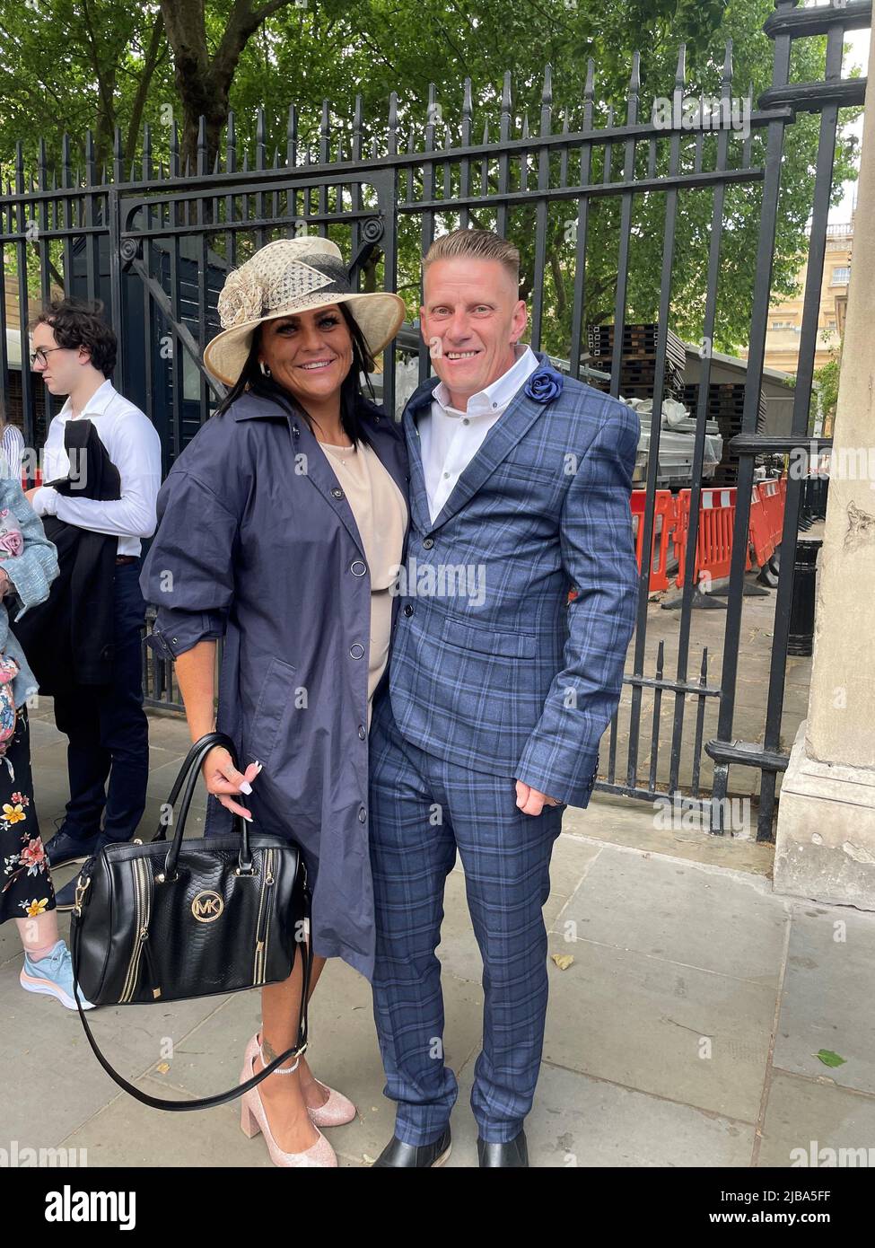 David Hitchins and his wife from Guildford, Surrey, who were lucky ...