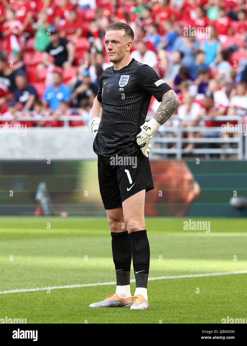 England goalkeeper Jordan Pickford during the UEFA Nations League match ...