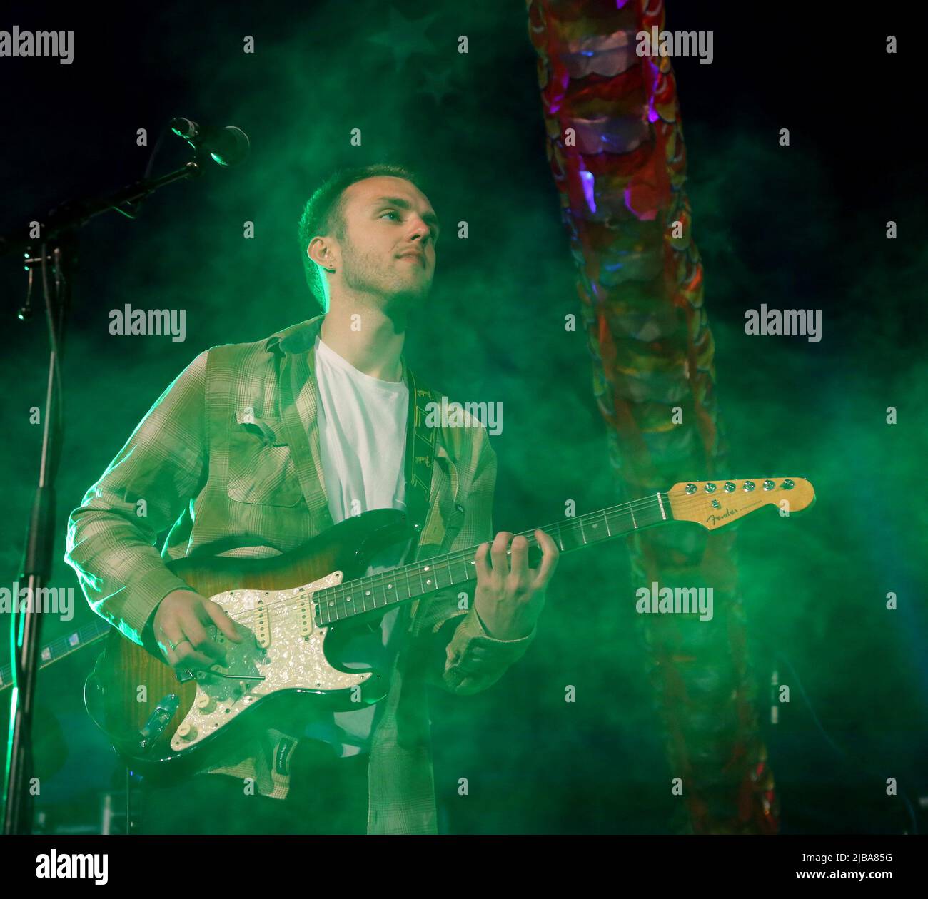 4th June 2022, Scorrier House, Cornwall, UK. Will Eason plays the BBC ...