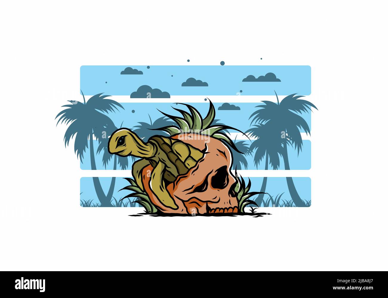 Wild sea turtle in Cut Out Stock Images & Pictures - Alamy