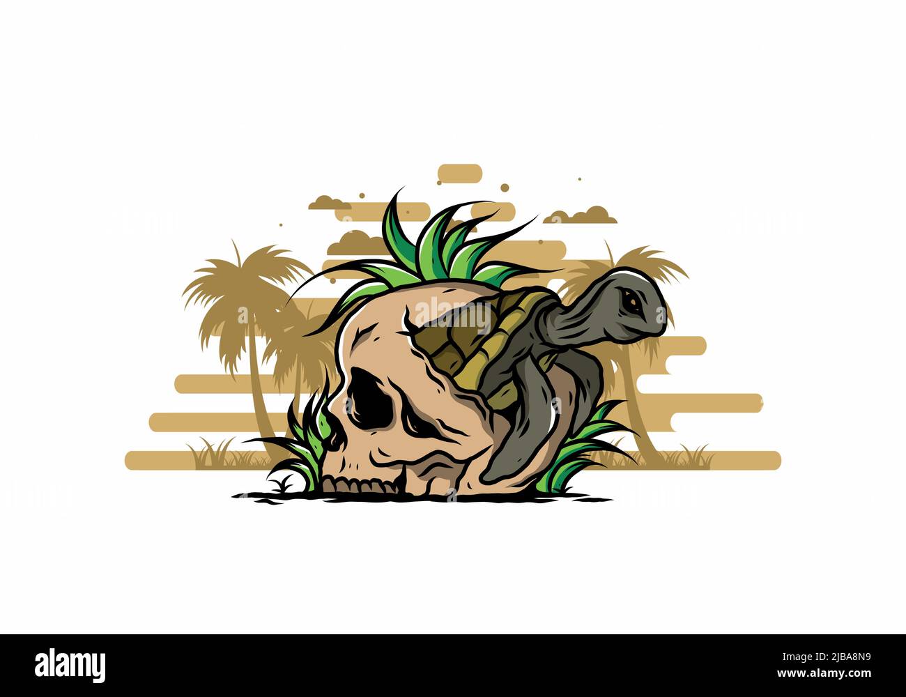 Turtle fish in cartoon Stock Vector Images - Alamy