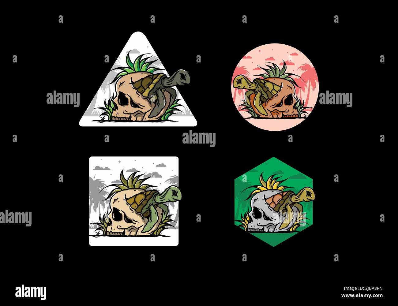 Dead turtle Stock Vector Images - Alamy