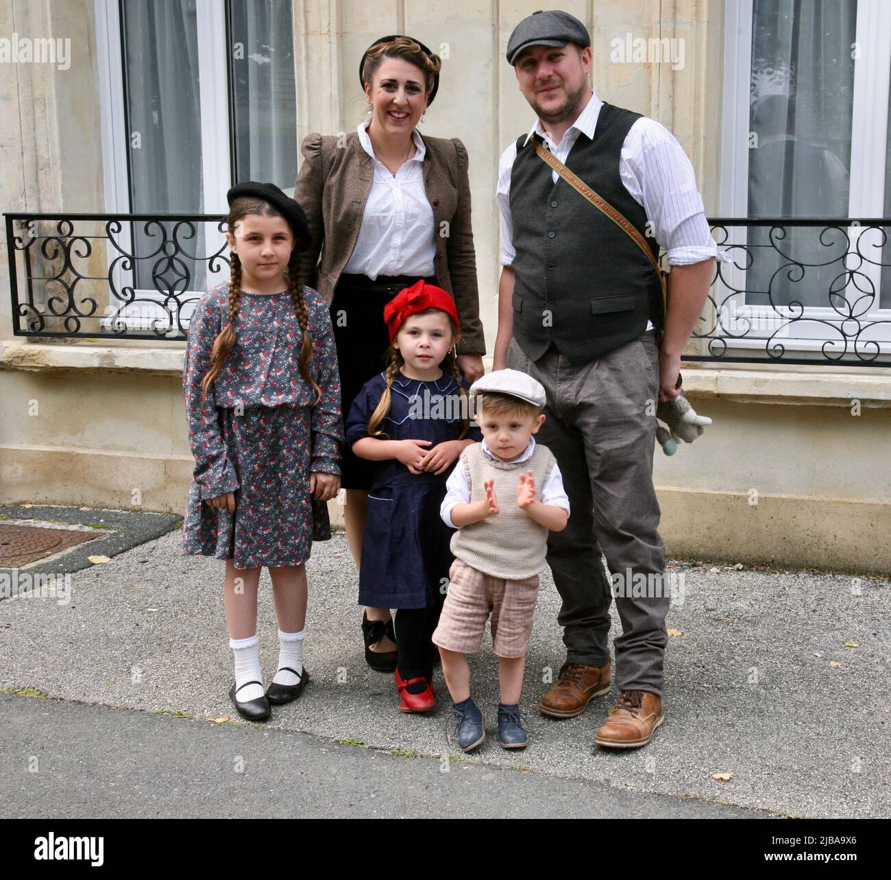 A beautiful family Stock Photo - Alamy