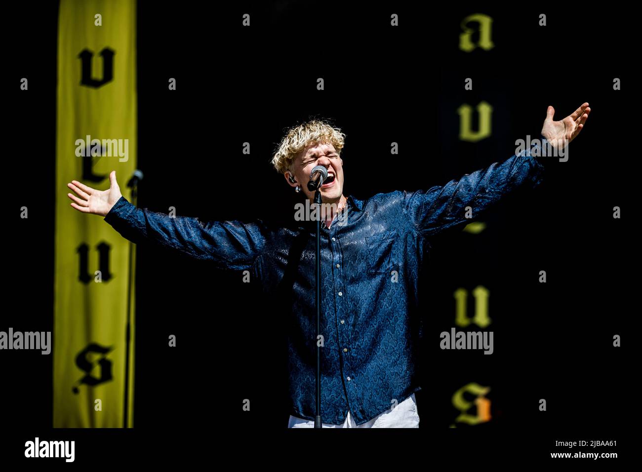 Aarhus, Denmark. 04th June, 2022. The Danish singer and multi ...