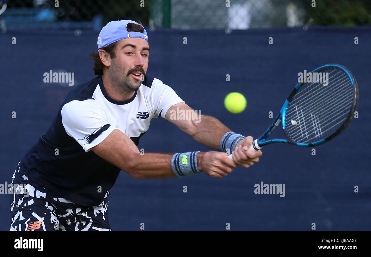 Australia’s Jordan Thompson during day seven of the Surbiton Trophy at ...