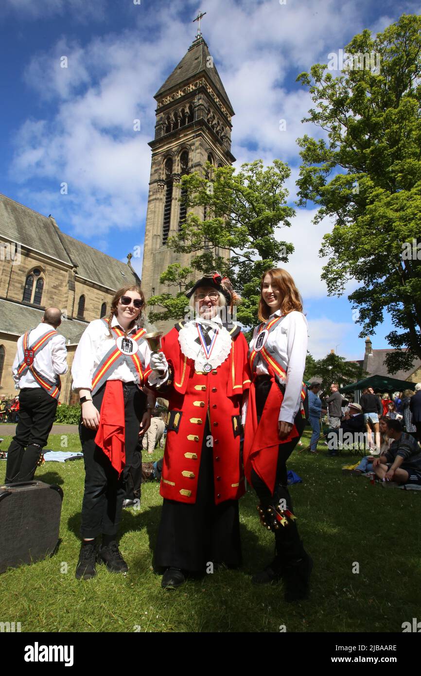 Jesmond, Newcastle upon Tyne, UK. 4th June 2022. HM Queen Elizabeth II ...