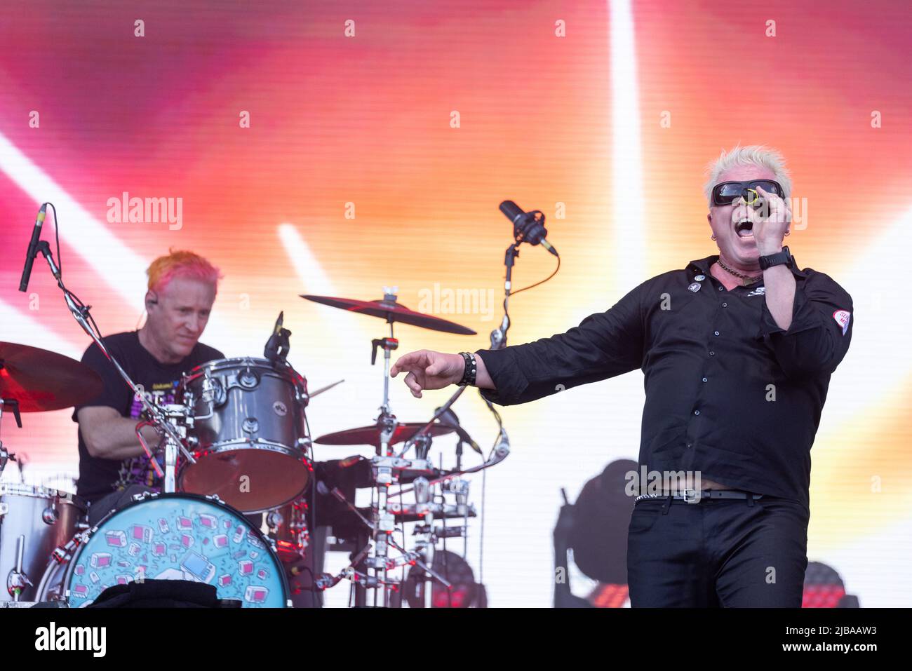 Nuremberg, Germany. 04th June, 2022. Bryan Keith "Dexter" Holland (r ...