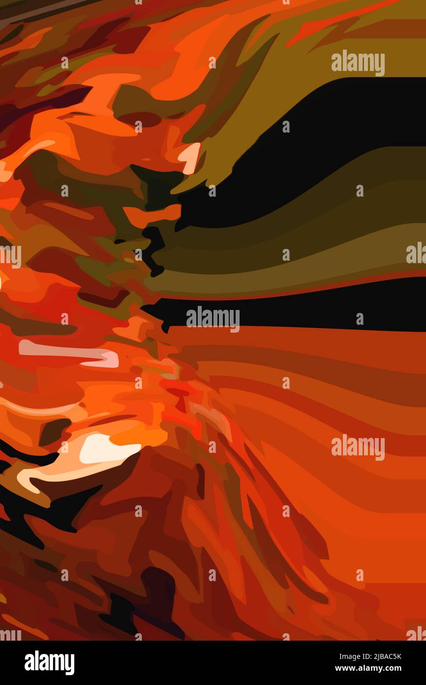 Abstract and contemporary digital art flaming design Stock Photo - Alamy