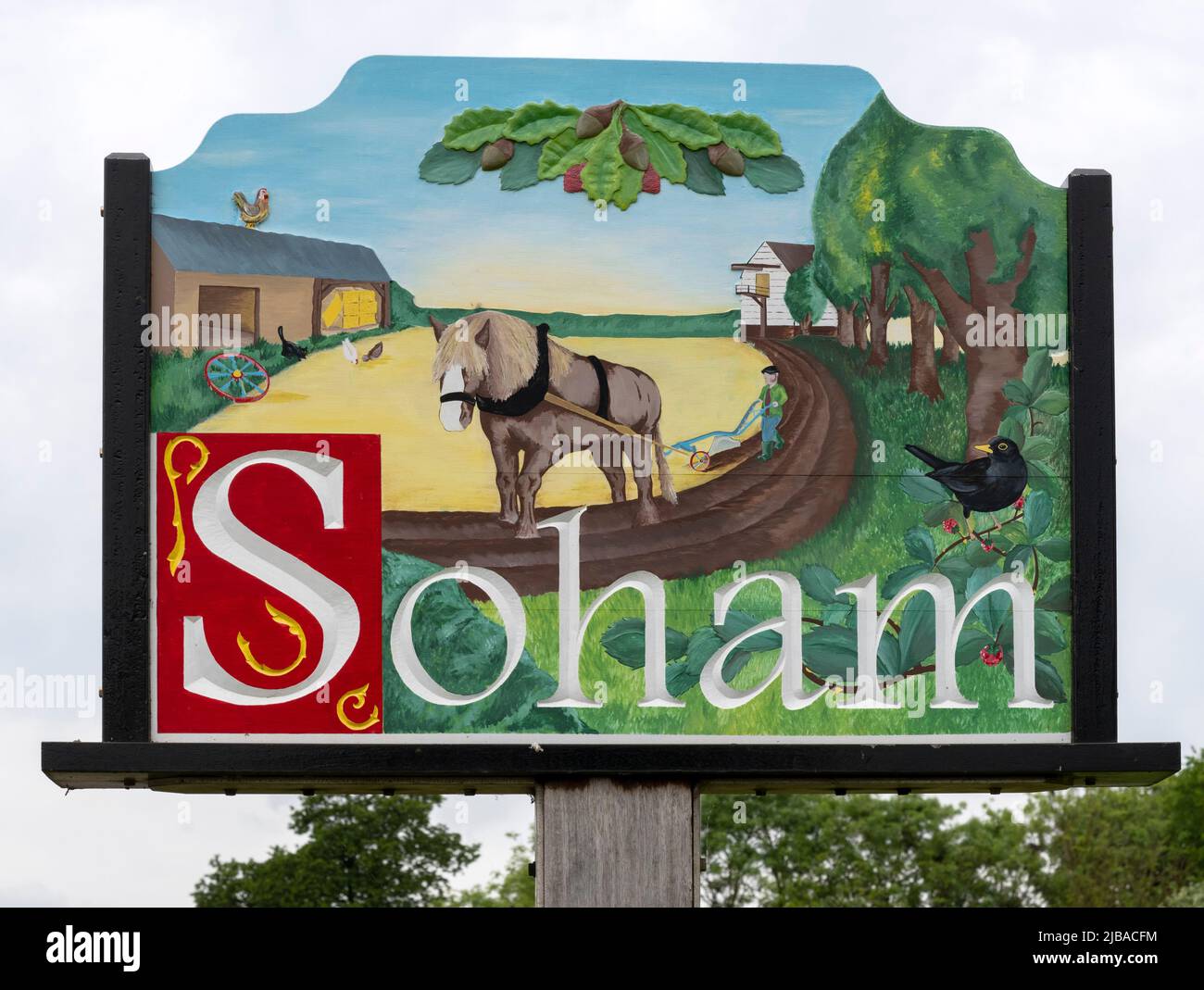 Welcome to Soham sign, Soham, East Cambridgeshire, Cambridgeshire ... Welcome to Soham sign, Soham, East Cambridgeshire, Cambridgeshire ...