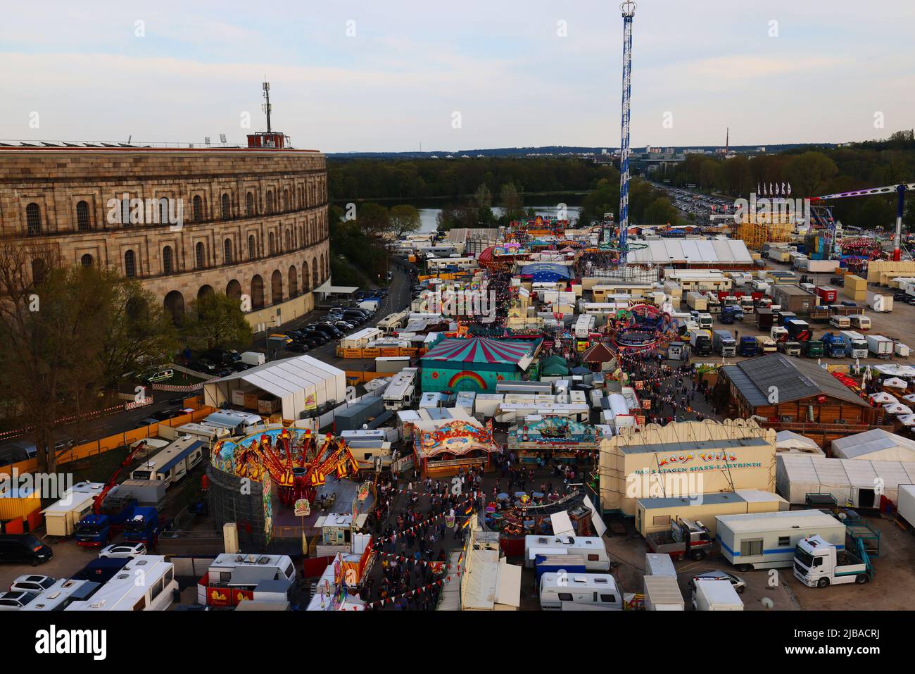 Riesenrad, Nürnberg Volksfest, Nürnberg, Volksfest, Party, Freude ...