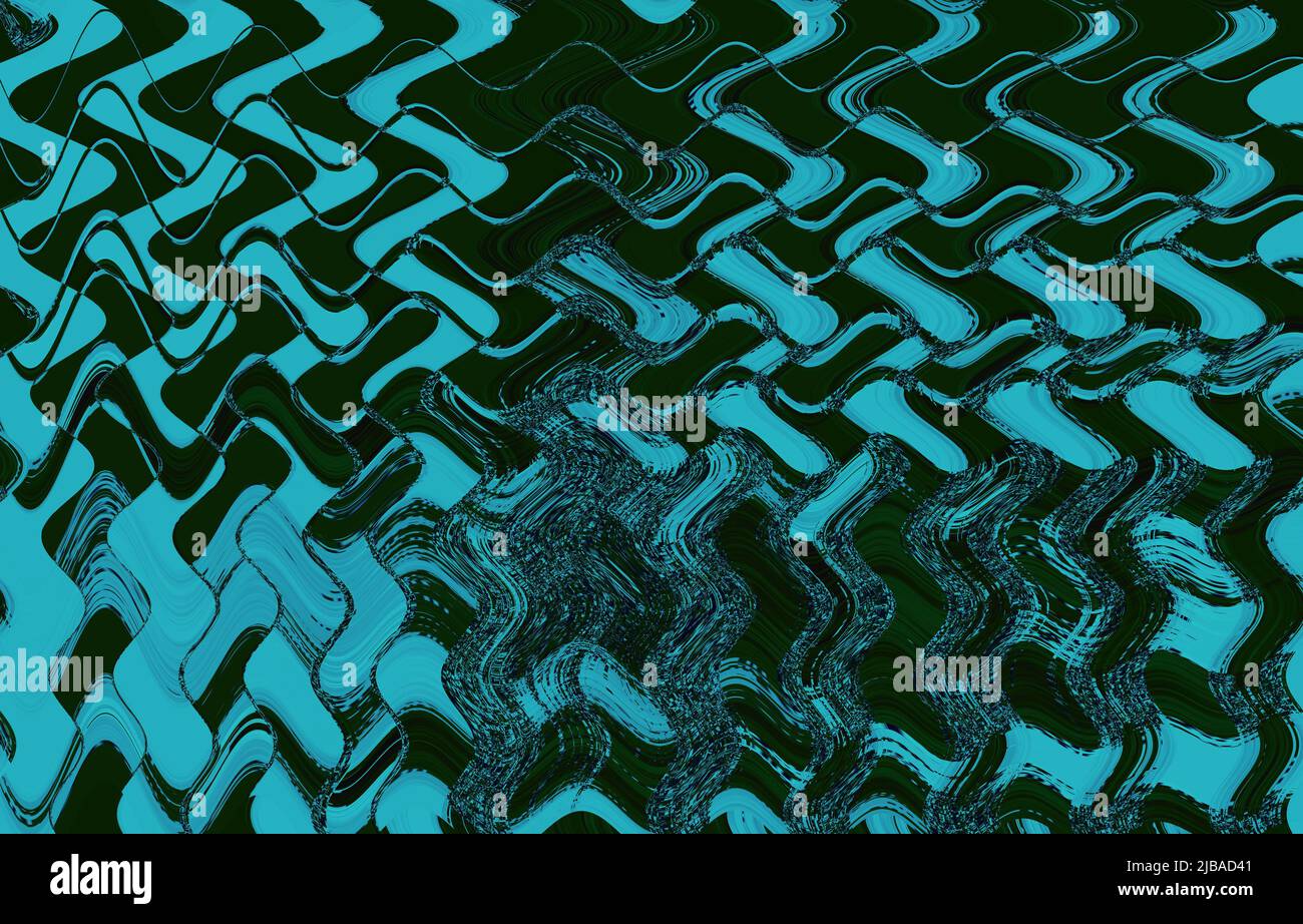 Abstract and contemporary digital art waves design Stock Photo - Alamy