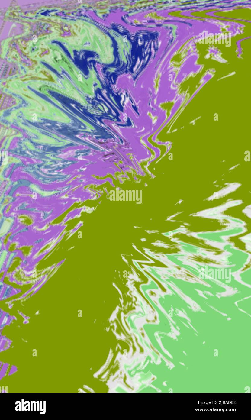 Abstract and contemporary digital art waves design Stock Photo - Alamy