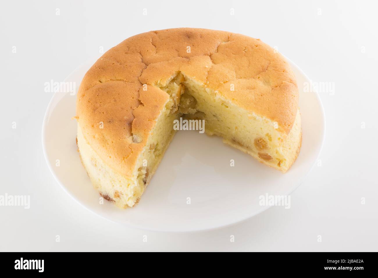 round easter cupcake isolated on a white background Stock Photo - Alamy