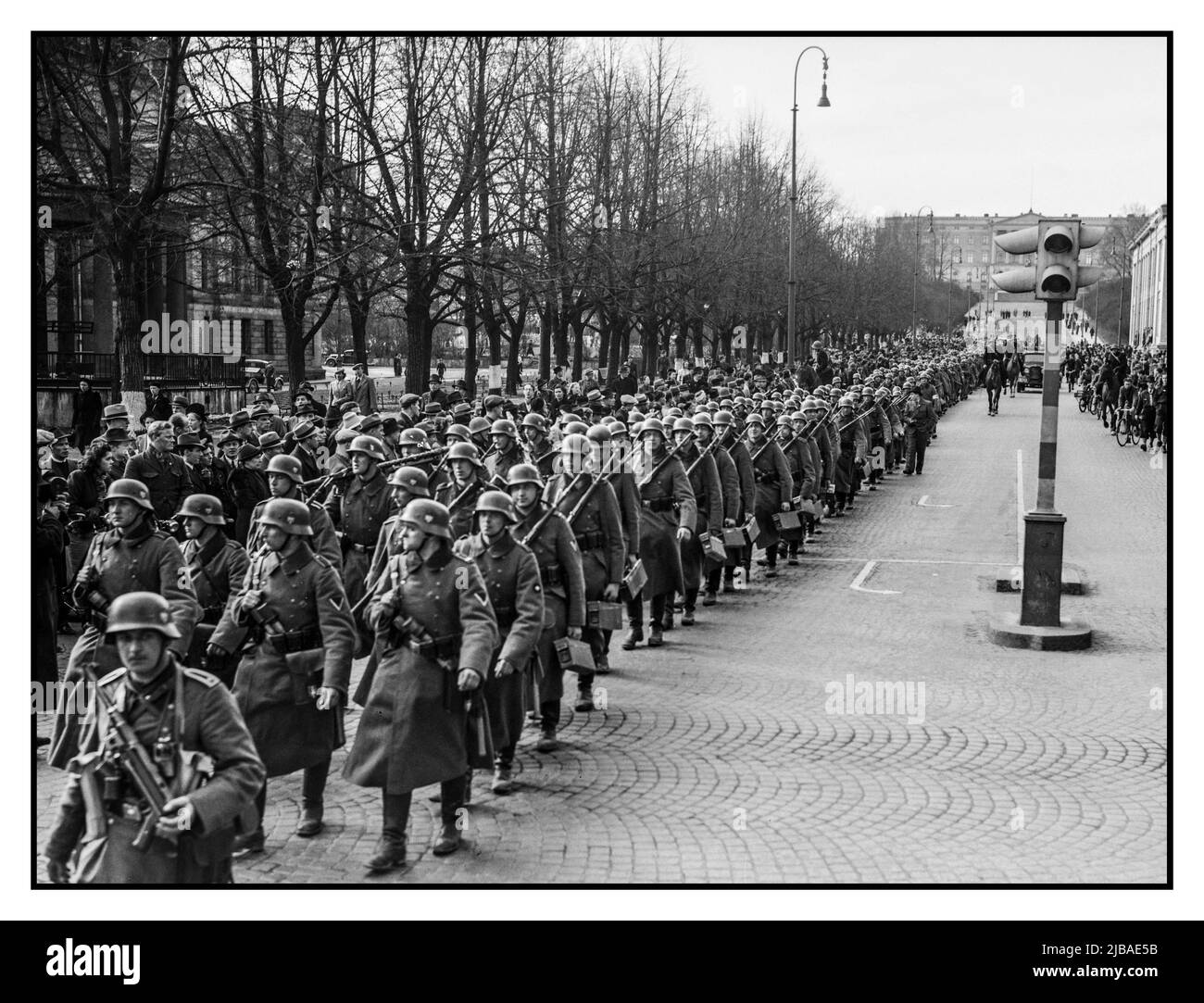 WW2 Nazi Germany occupation in Oslo Norway 1940-04-09 Wehrmacht ...