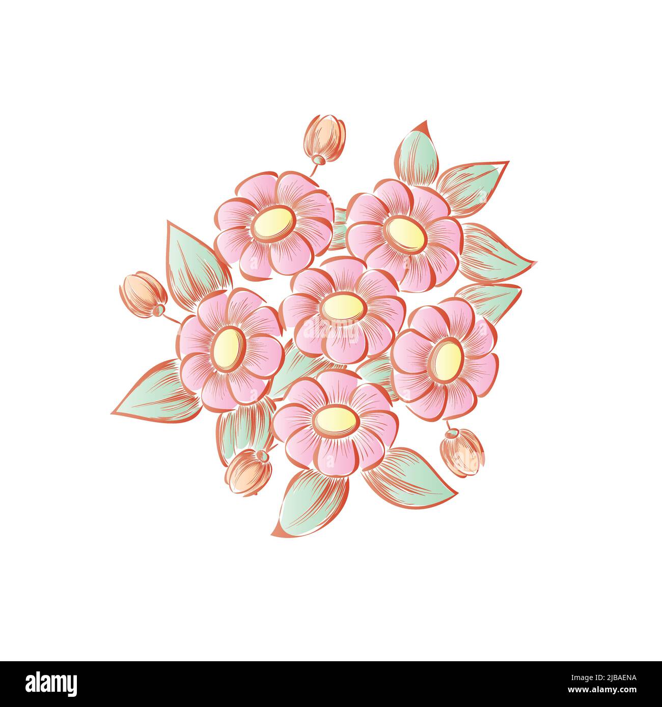 Daisy flower pastel colors Stock Vector Image & Art - Alamy