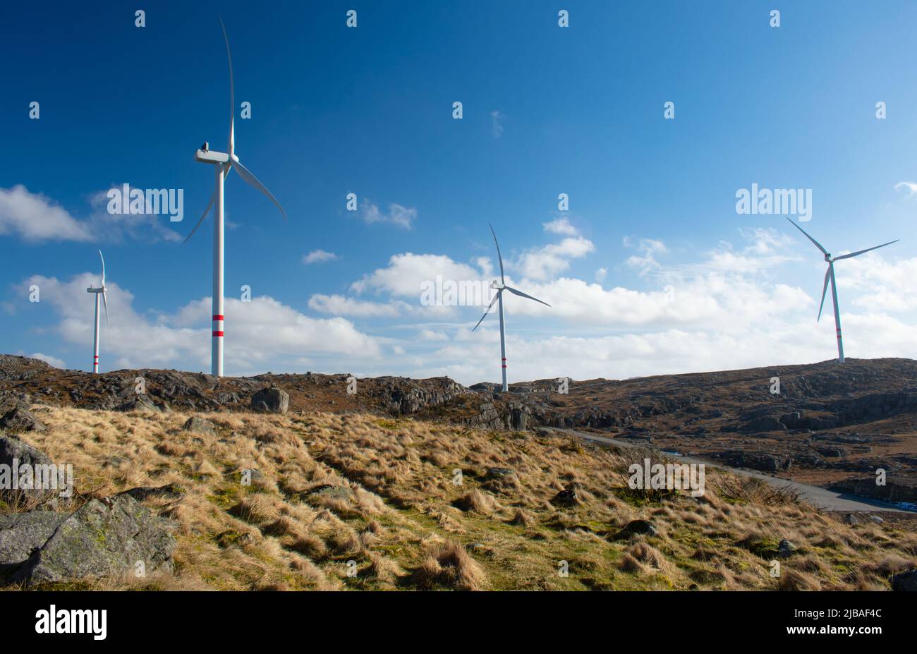Onshore Windmill in the hills of Norway- a global leader in clean ...