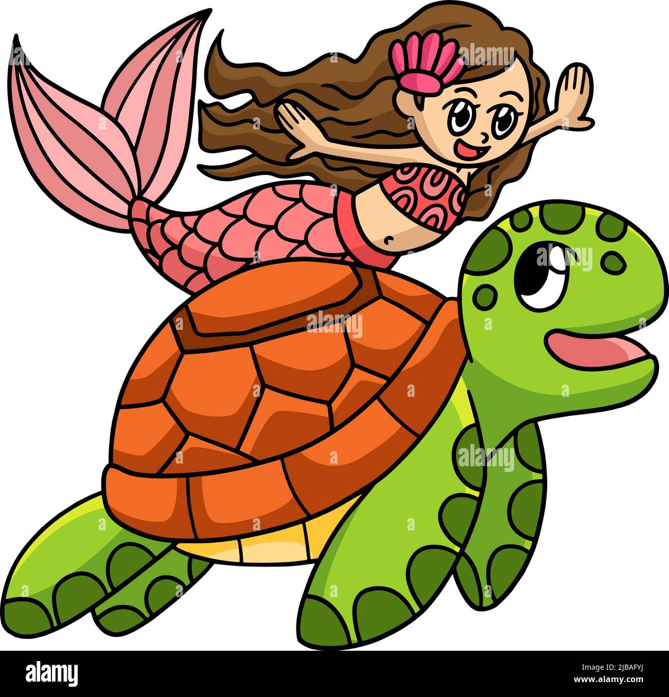 Turtle underwater swimming Stock Vector Images - Alamy