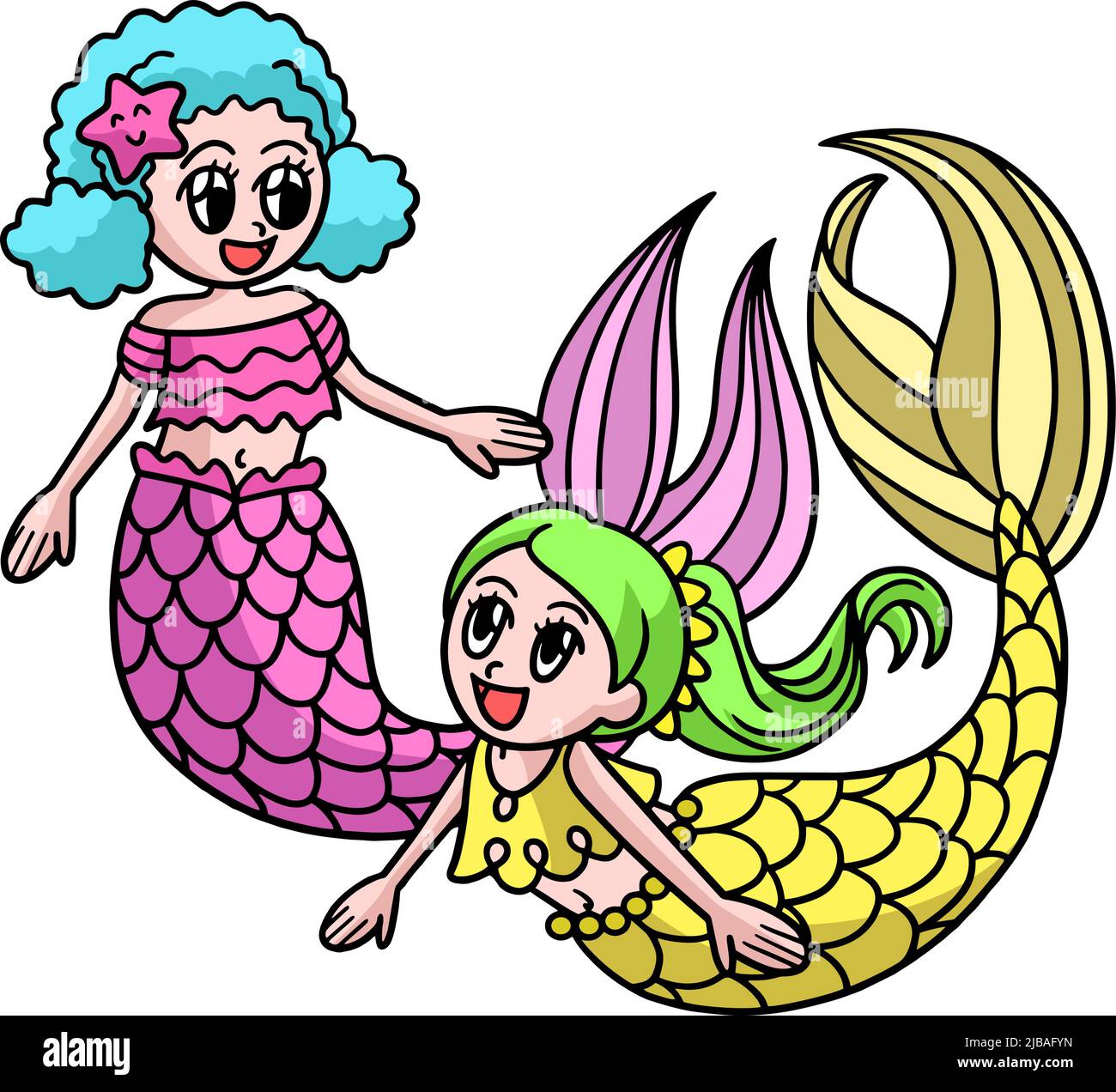 Underwater girls Stock Vector Images - Alamy