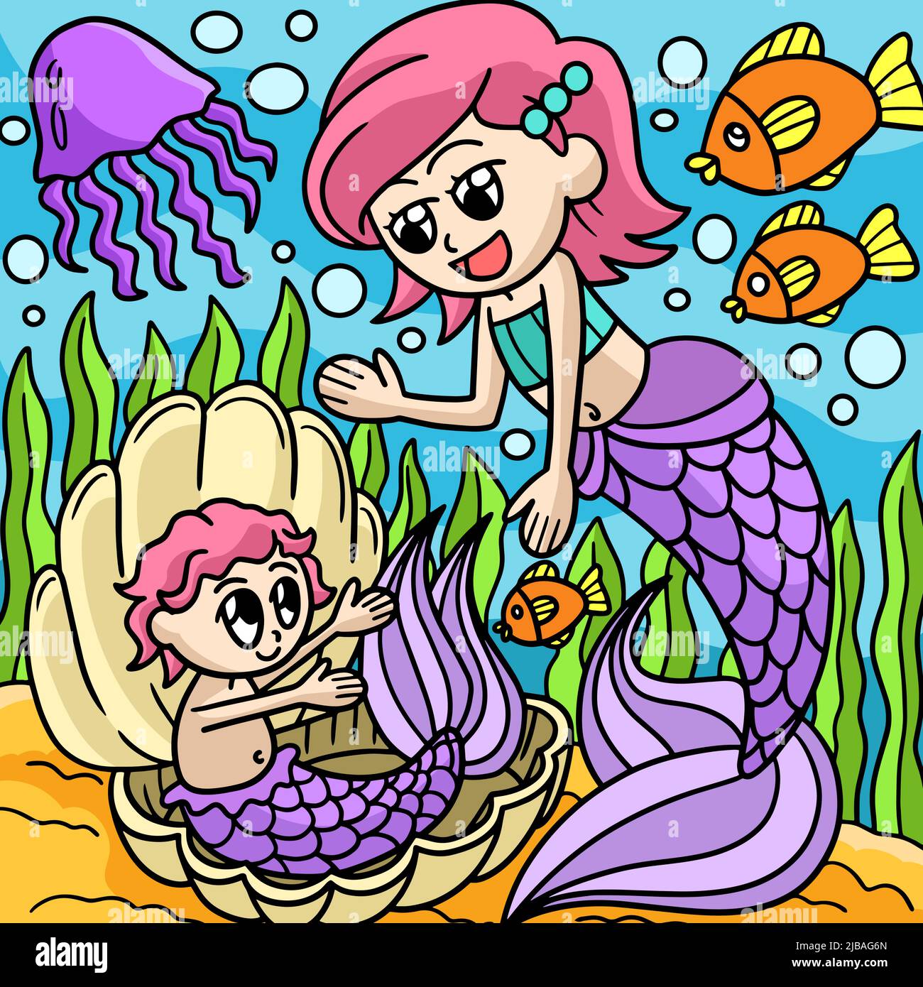 Mermaid baby girl hi-res stock photography and images - Alamy