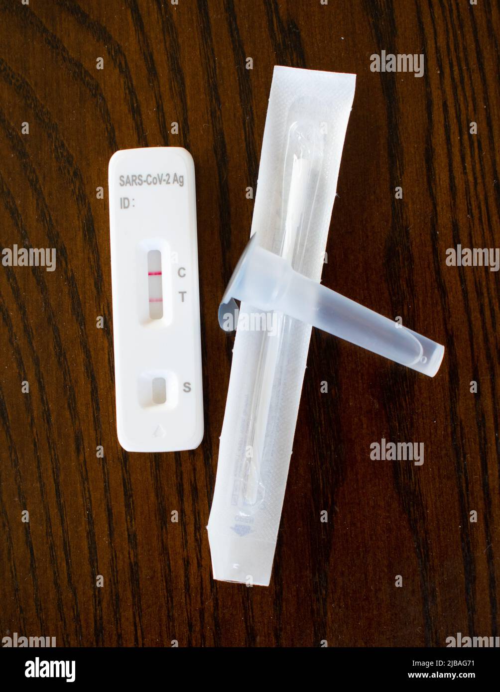 Positive COVID-19 Rapid Test / At home test Stock Photo - Alamy