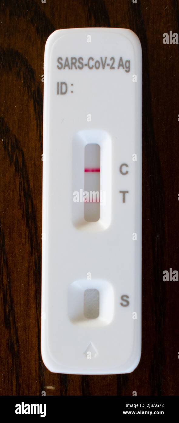 Positive COVID-19 Rapid Test / At home test Stock Photo - Alamy