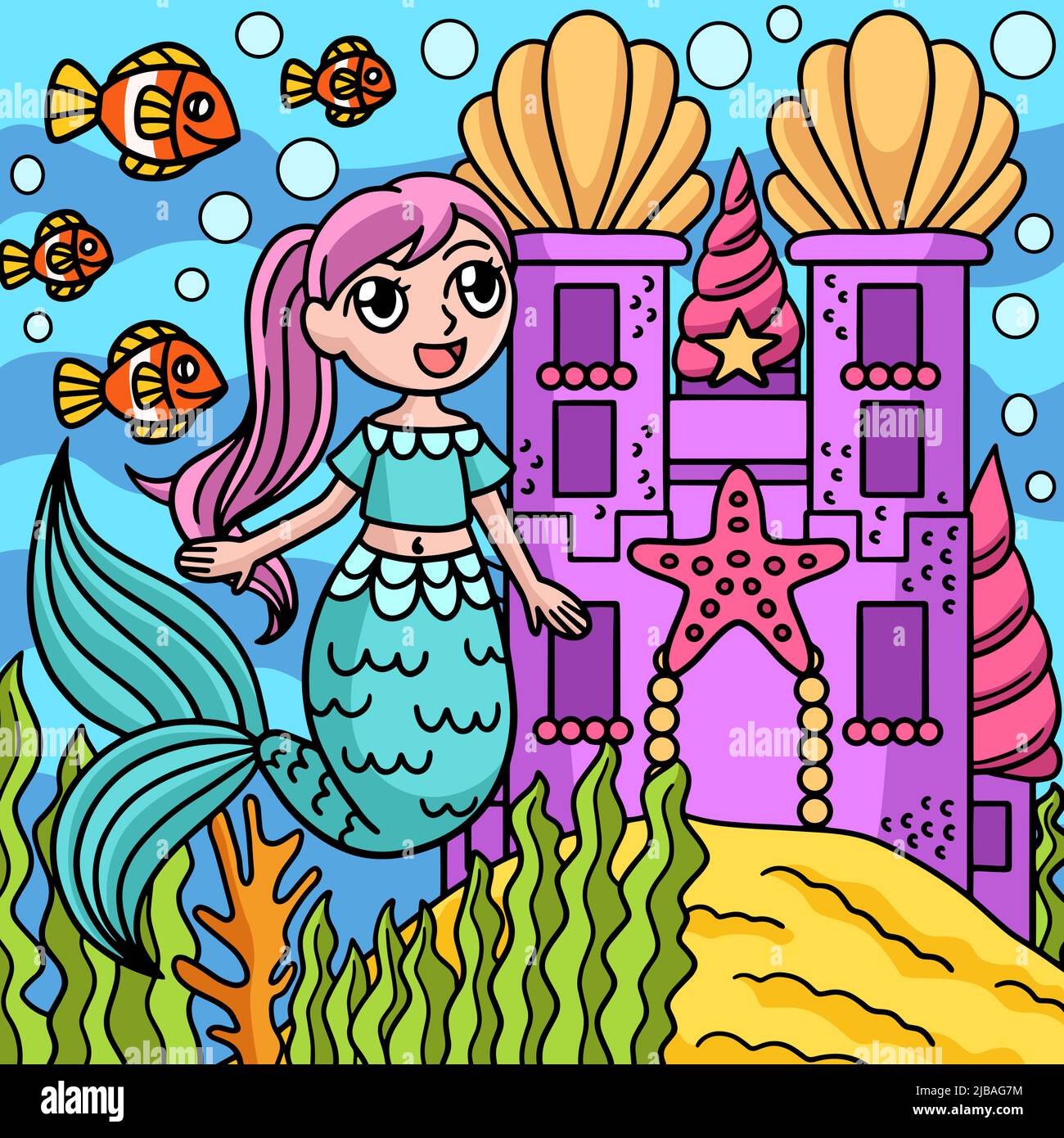 Shell castle Stock Vector Images - Alamy