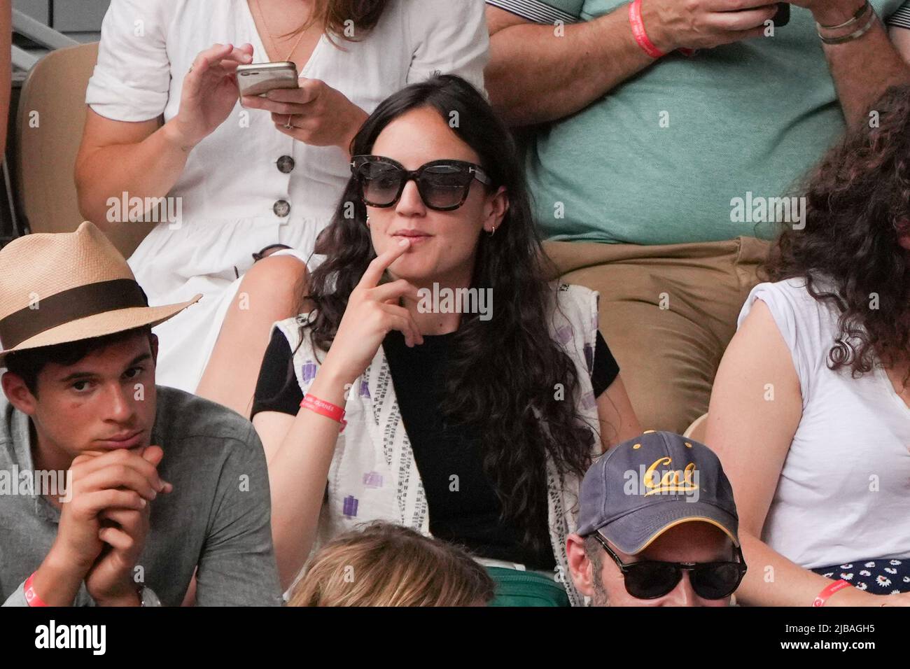 Jeanne Galice aka Jain in the stands during French Open Roland Garros ...