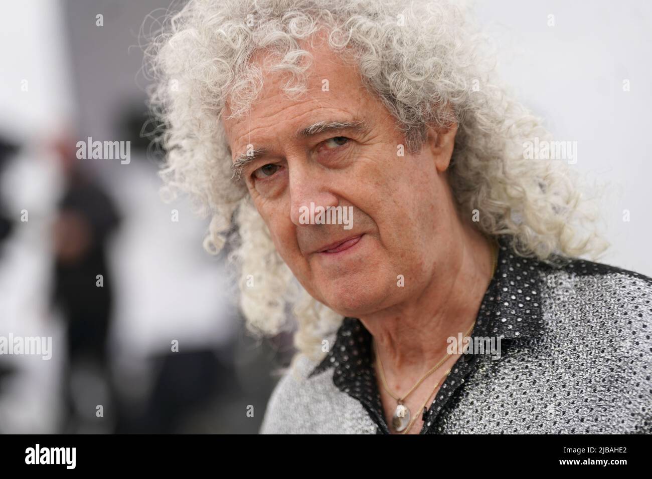 Brian May during the Platinum Party at the Palace staged in front of ...