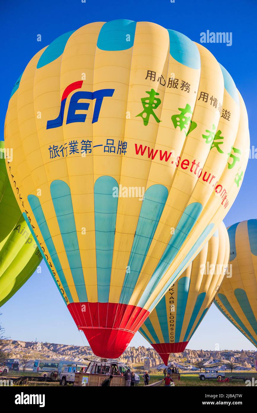 Colorful Hot Air Balloons over Cappadocia-a semi-arid region in central ...