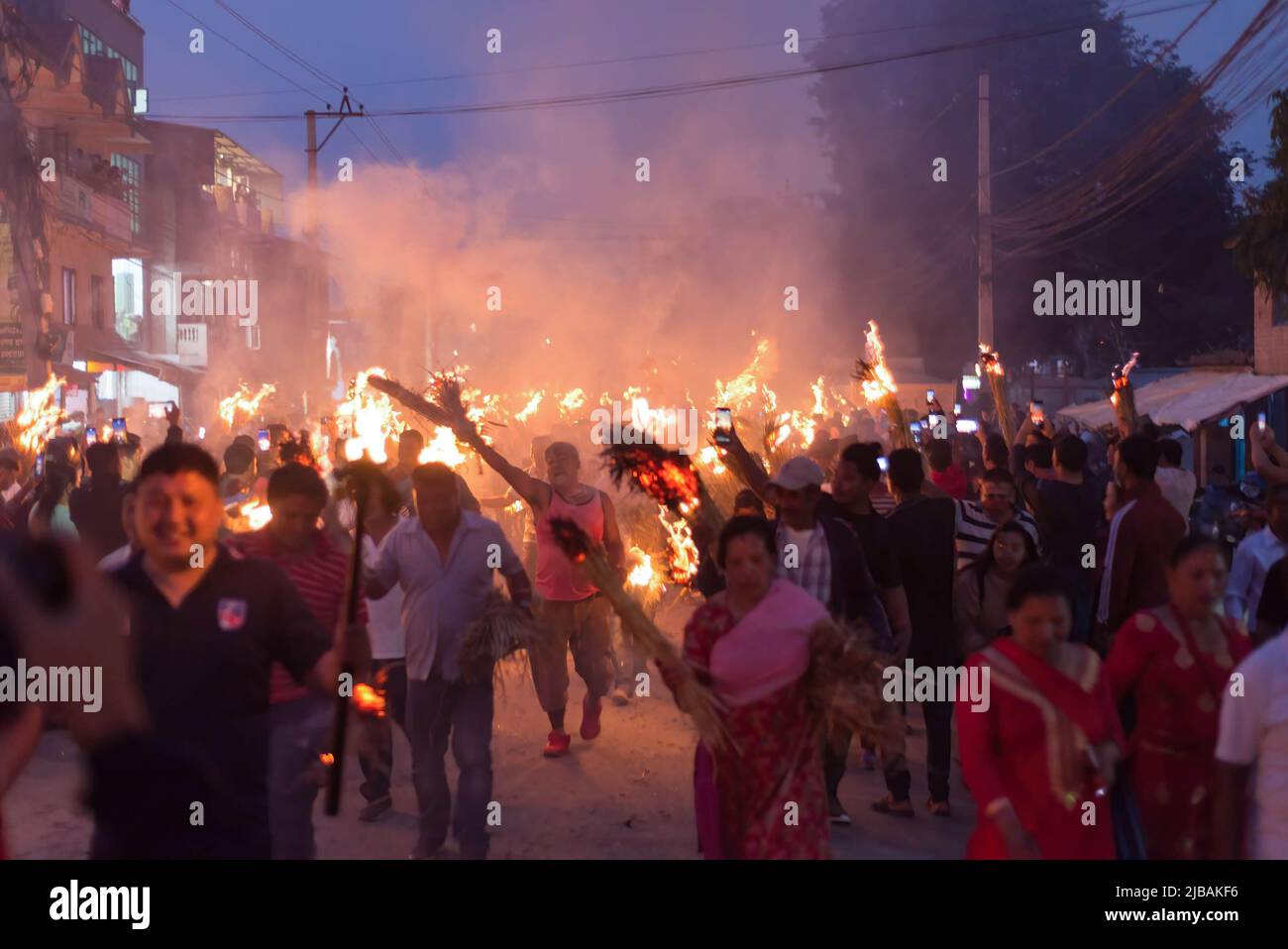 Machindranath jatra chariot festival hi-res stock photography and ...