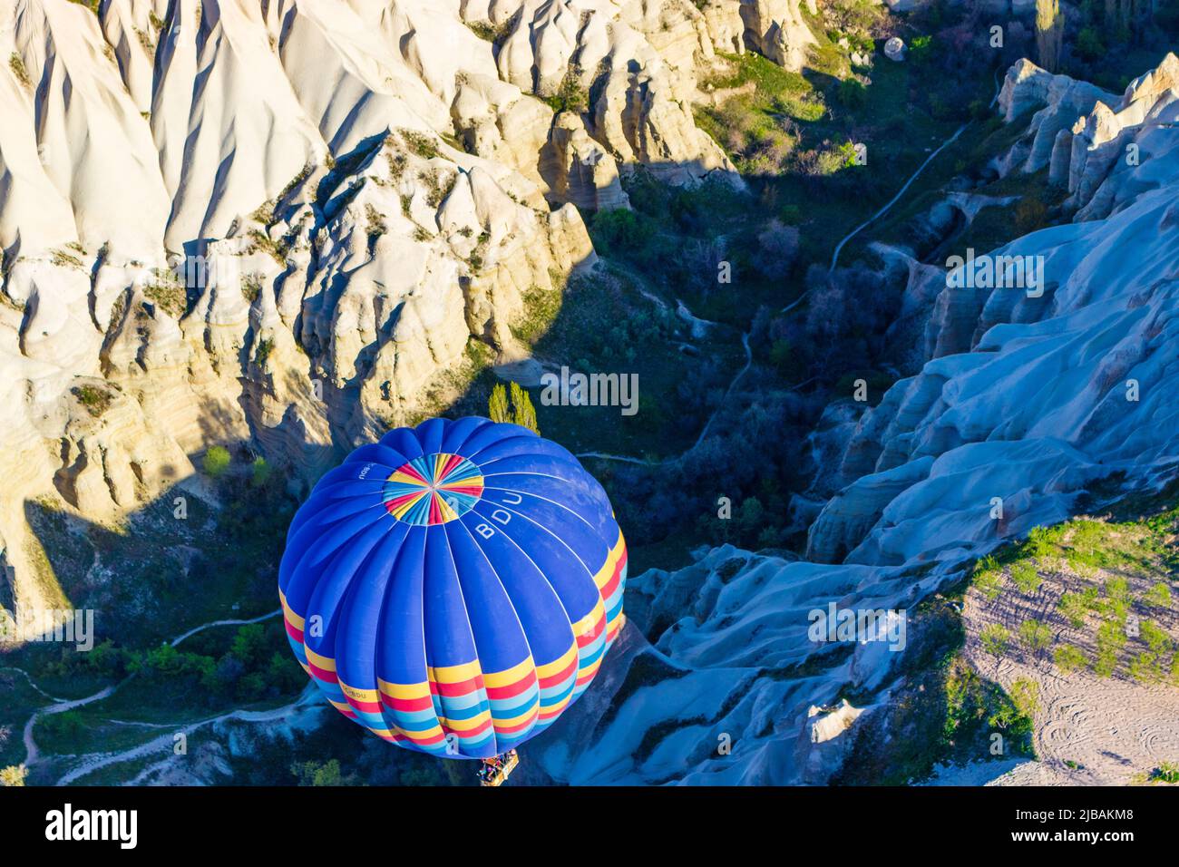 Colorful Hot Air Balloons over Cappadocia-a semi-arid region in central ...