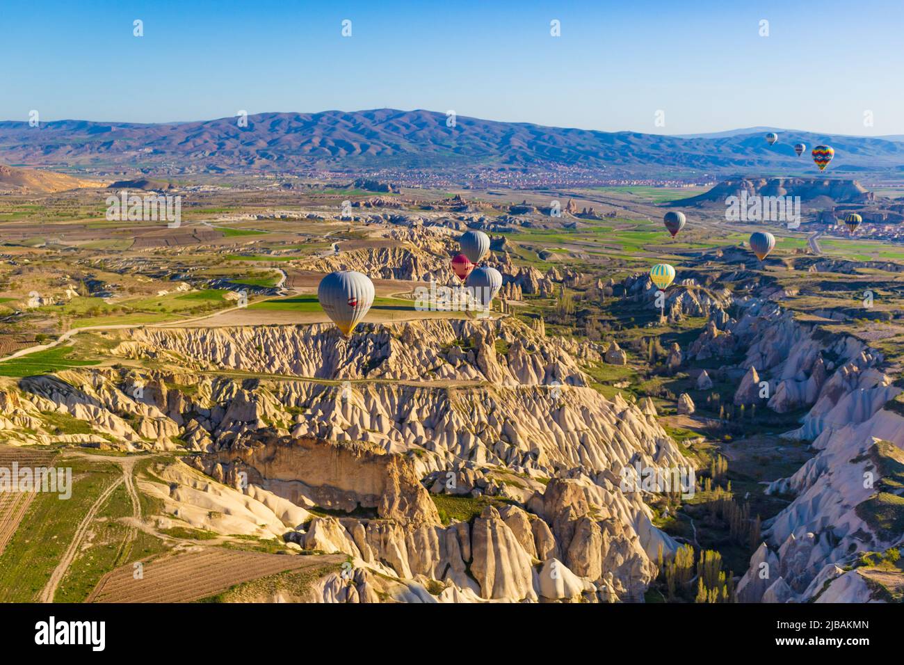 Colorful Hot Air Balloons over Cappadocia-a semi-arid region in central ...