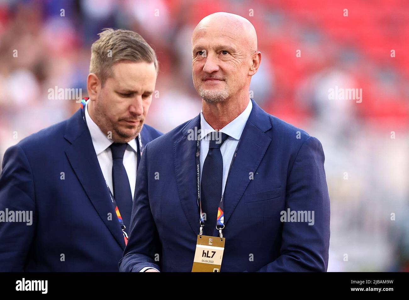 Hungary manager Marco Rossi before the UEFA Nations League match at the ...