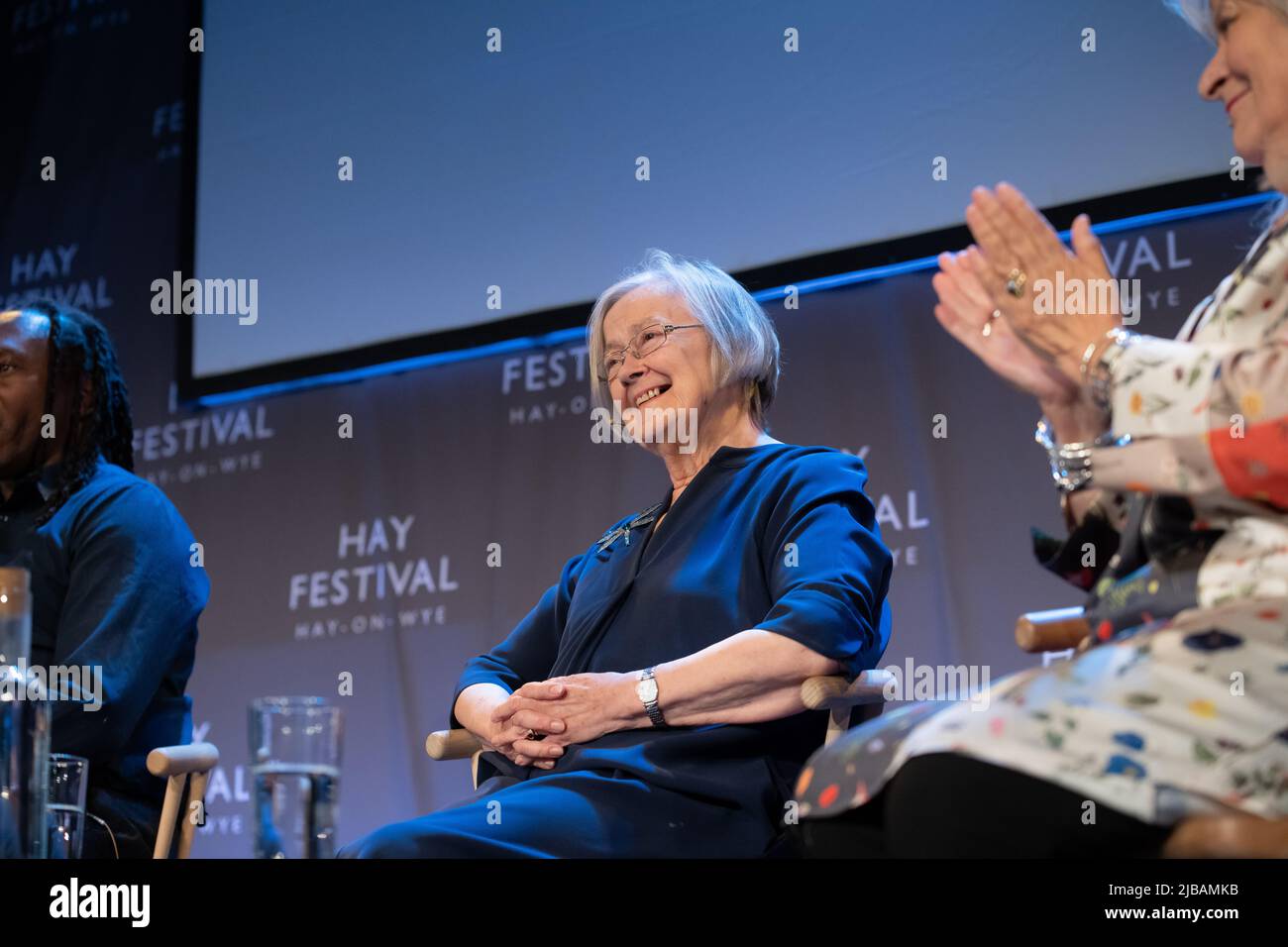 Hay-on-Wye, Wales, UK. 4th June, 2022. Lady Hale, Helena Kennedy and ...