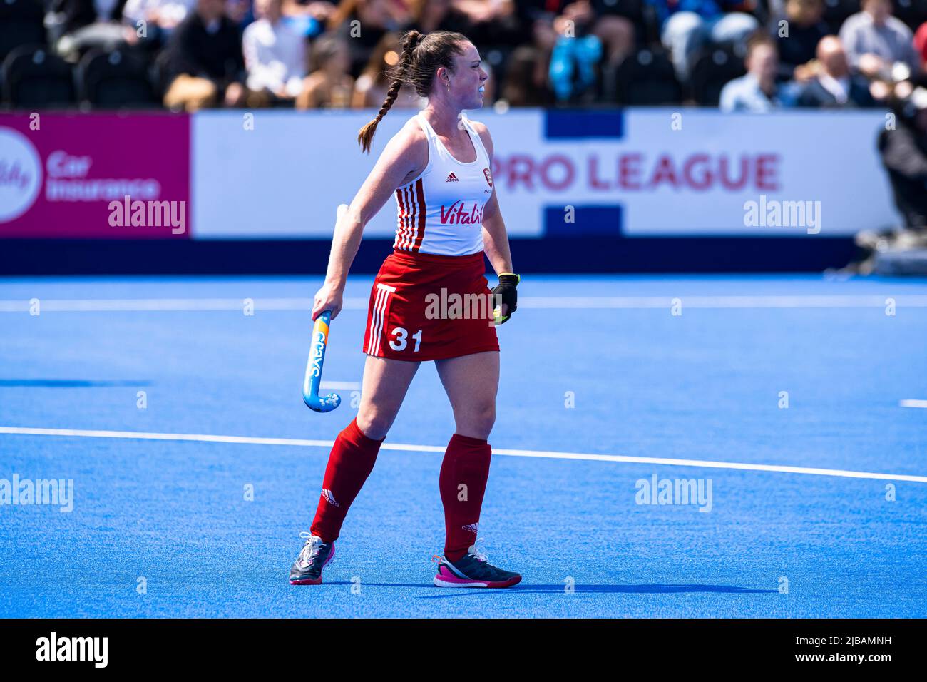 LONDON, UNITED KINGDOM. Jun 04, 2022. Grace Balsdon of England in pre ...