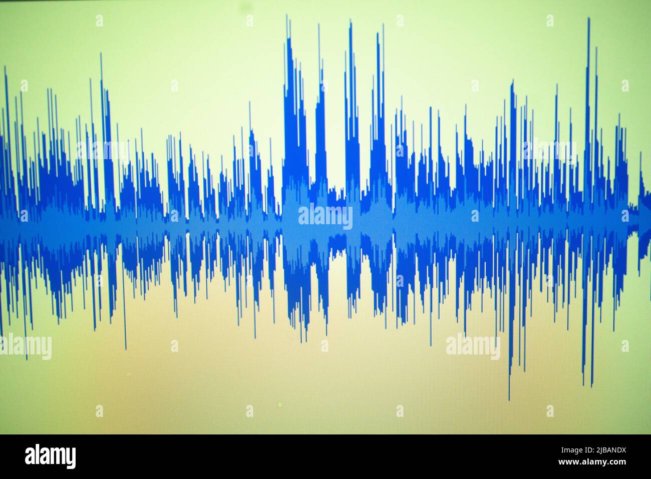 Voiceover studio voice actor dialogue recording audio sound wave on ...