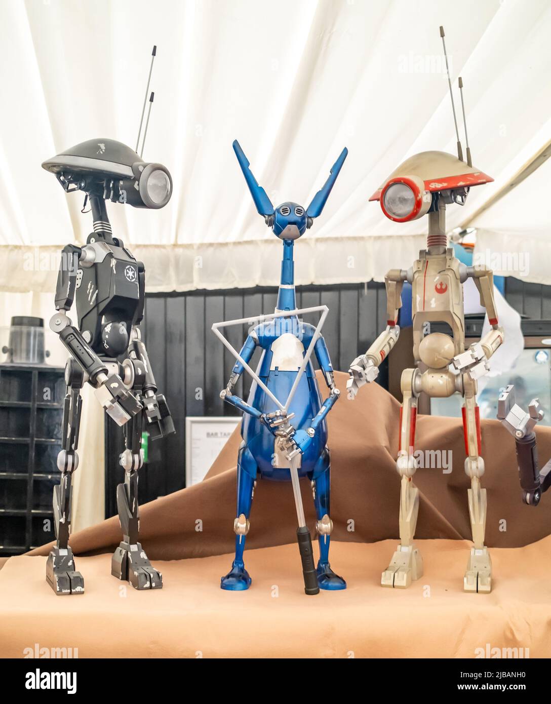 Great Yarmouth, Norfolk, UK – June 04 2022. Fictional droid characters ...