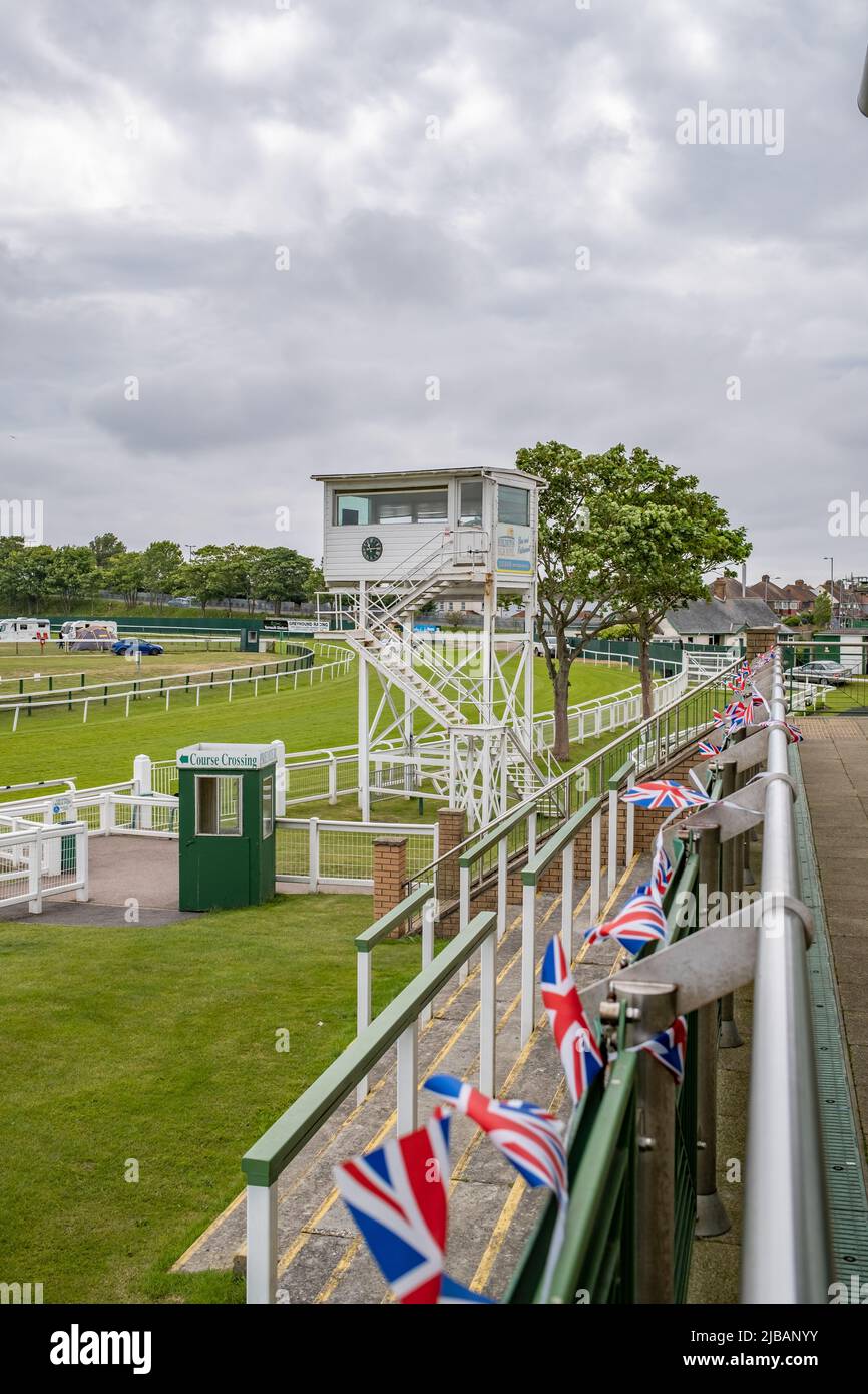 Great Yarmouth, Norfolk, UK – June 04 2022. The racecourse, used to ...