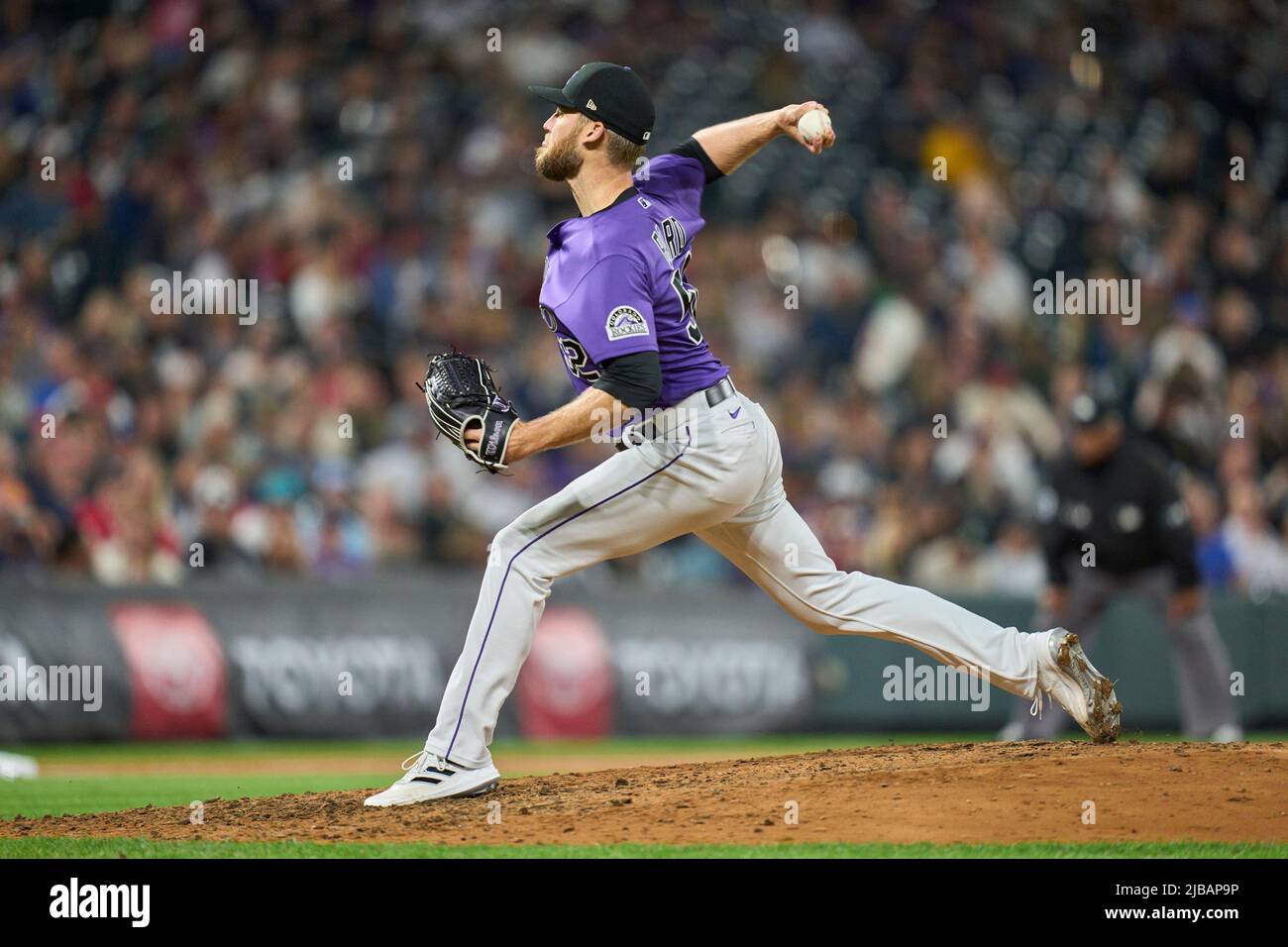 June 3 2022: Colorado pitcher Daniel Bard ((52) throws a pitch during ...