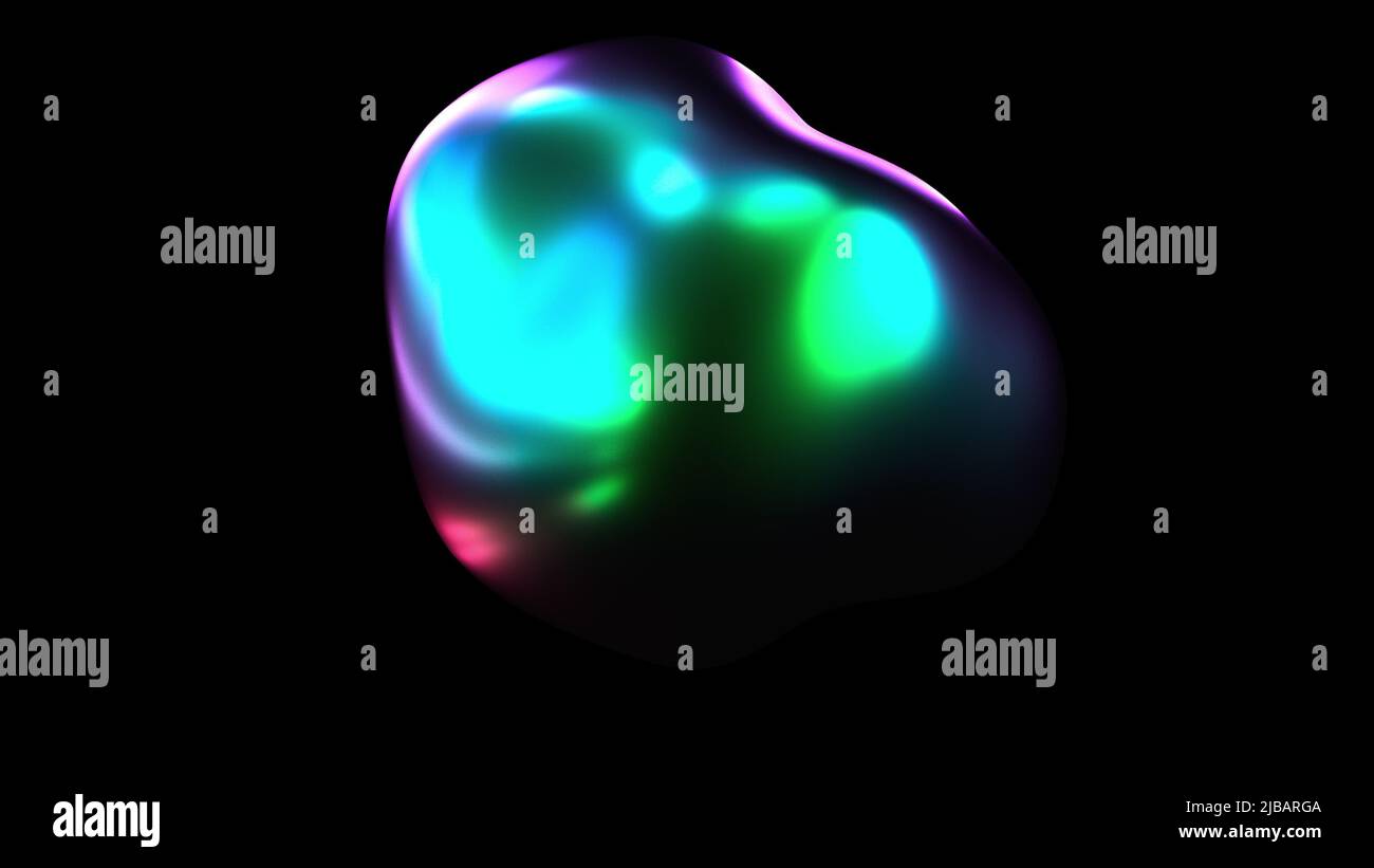 Colorful metaballs. Computer generated 3d render Stock Photo - Alamy
