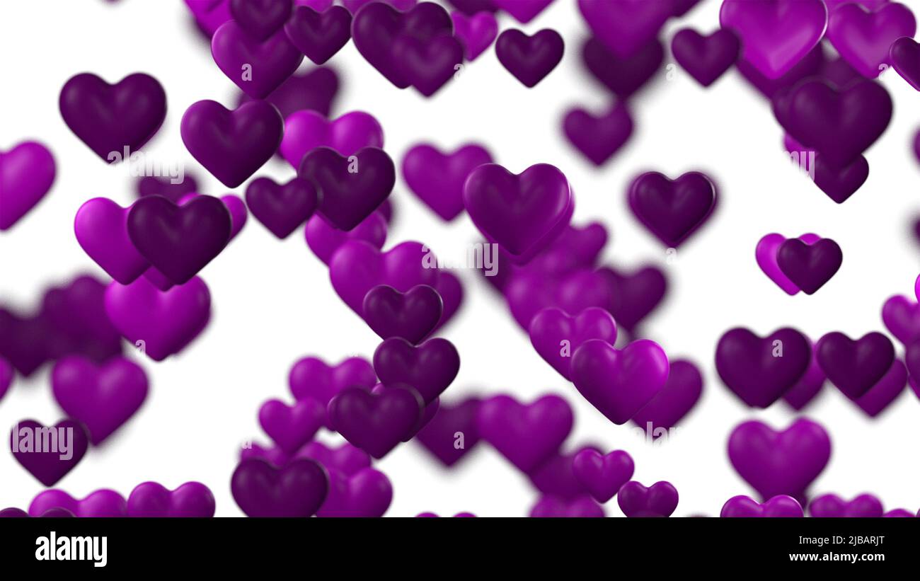 3d hearts. Computer generated 3d render Stock Photo - Alamy
